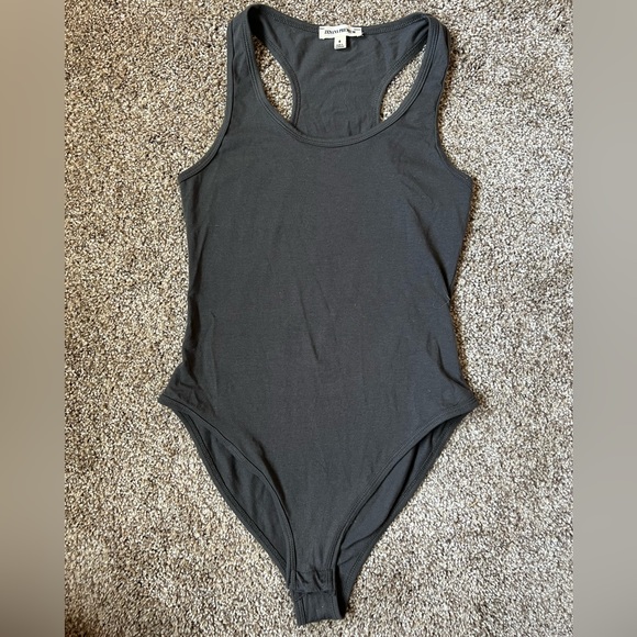 Zenana Outfitters | Tops | Razorback Gray Bodysuit | Poshmark